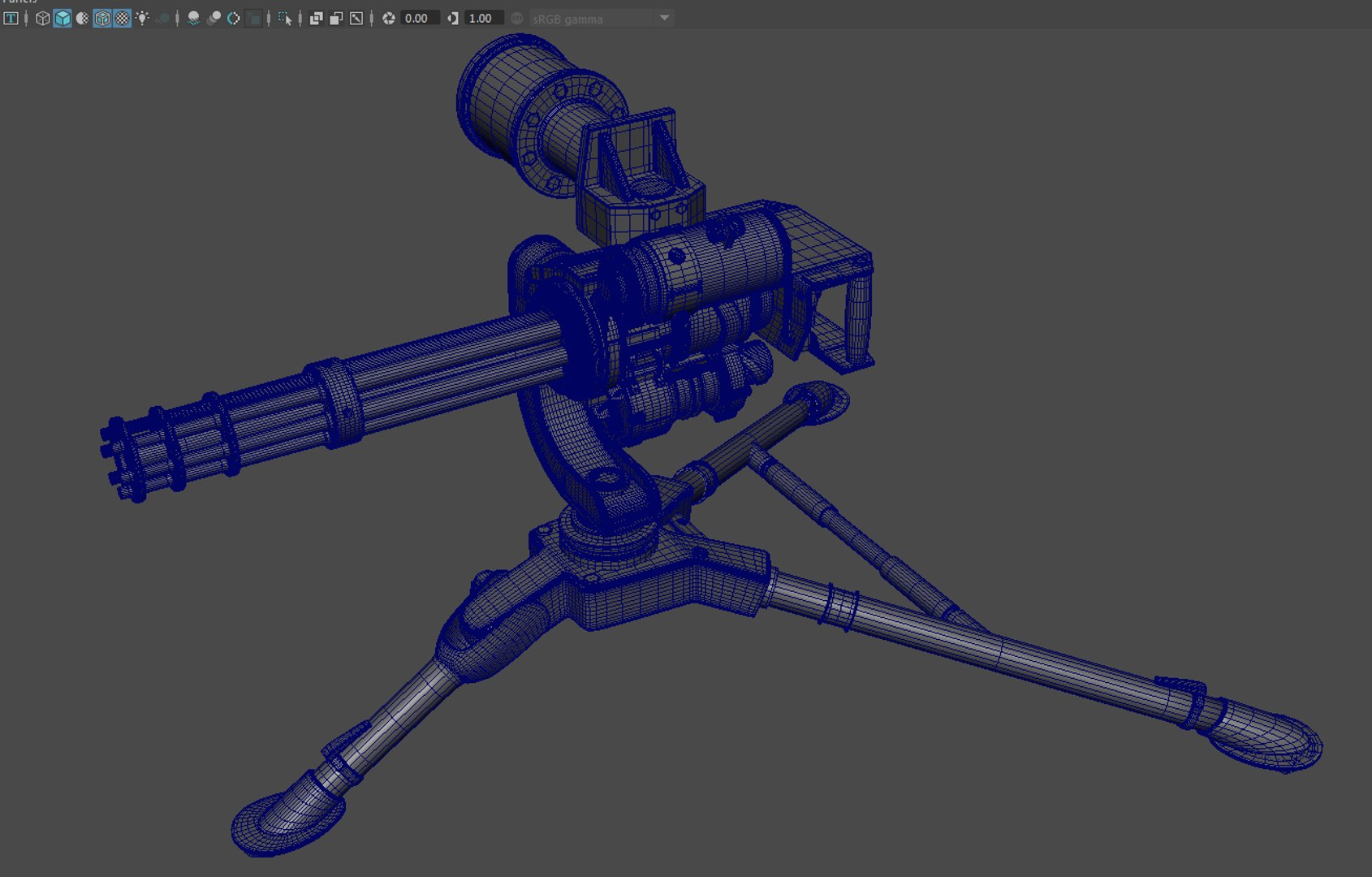 Minigun M134 3D Model - TurboSquid 1277201