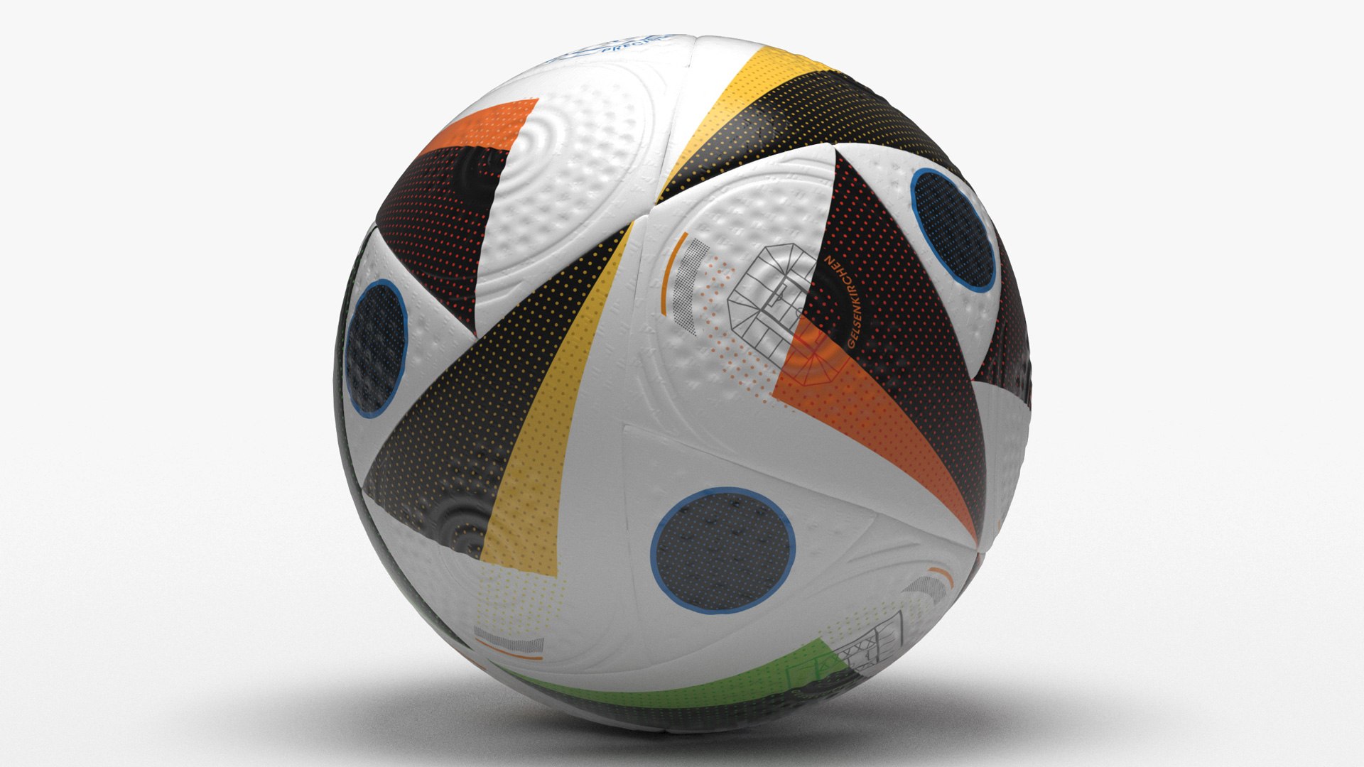 FUSSBALLLIEBE - THE MATCH BALL FOR 2024 GAMES 3D Model - TurboSquid 2247285