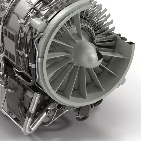 modelo 3d Turbojet Engine General Electric J85 seccionado modelo 3D ...