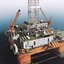 3D Semi Submersible Oil Rig - TurboSquid 1178366