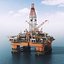 3D Semi Submersible Oil Rig - TurboSquid 1178366