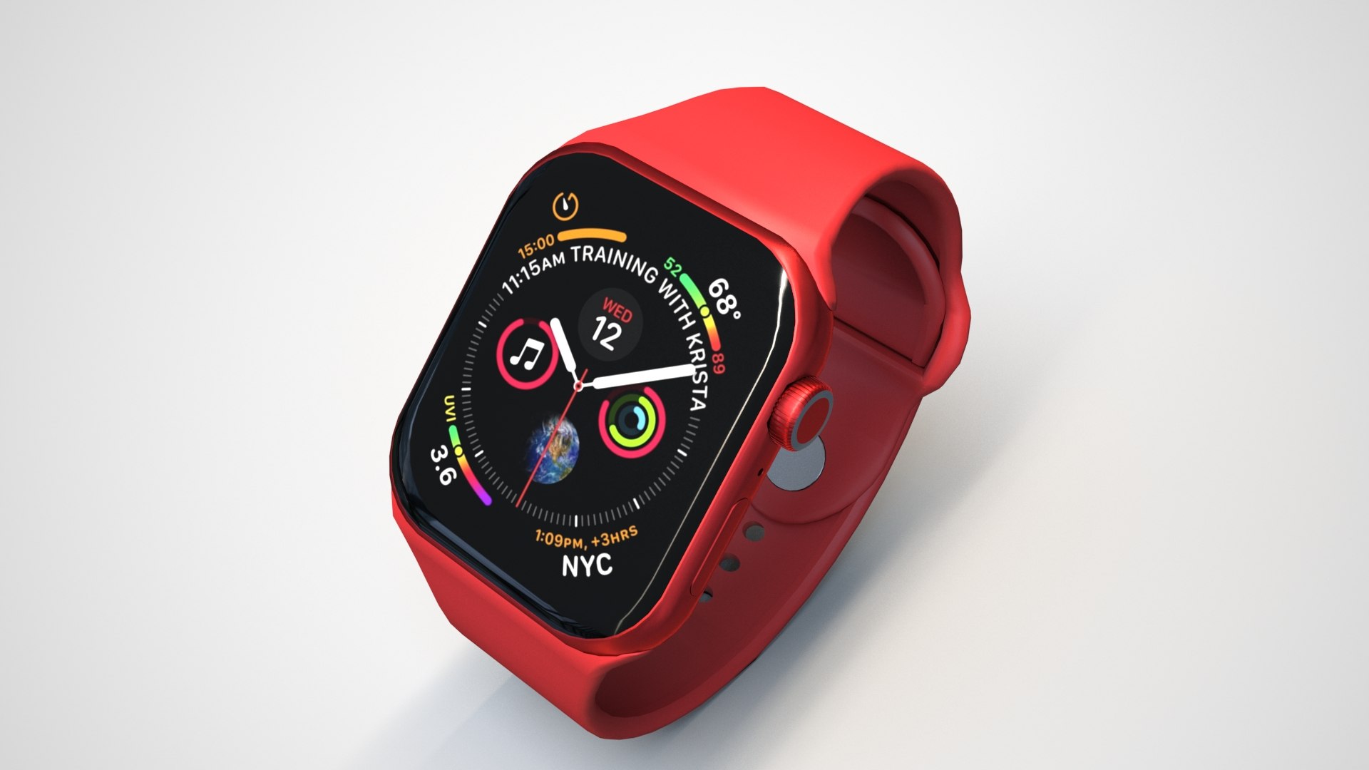 3D Model 3D Apple Watch 6 Red - TurboSquid 1720565