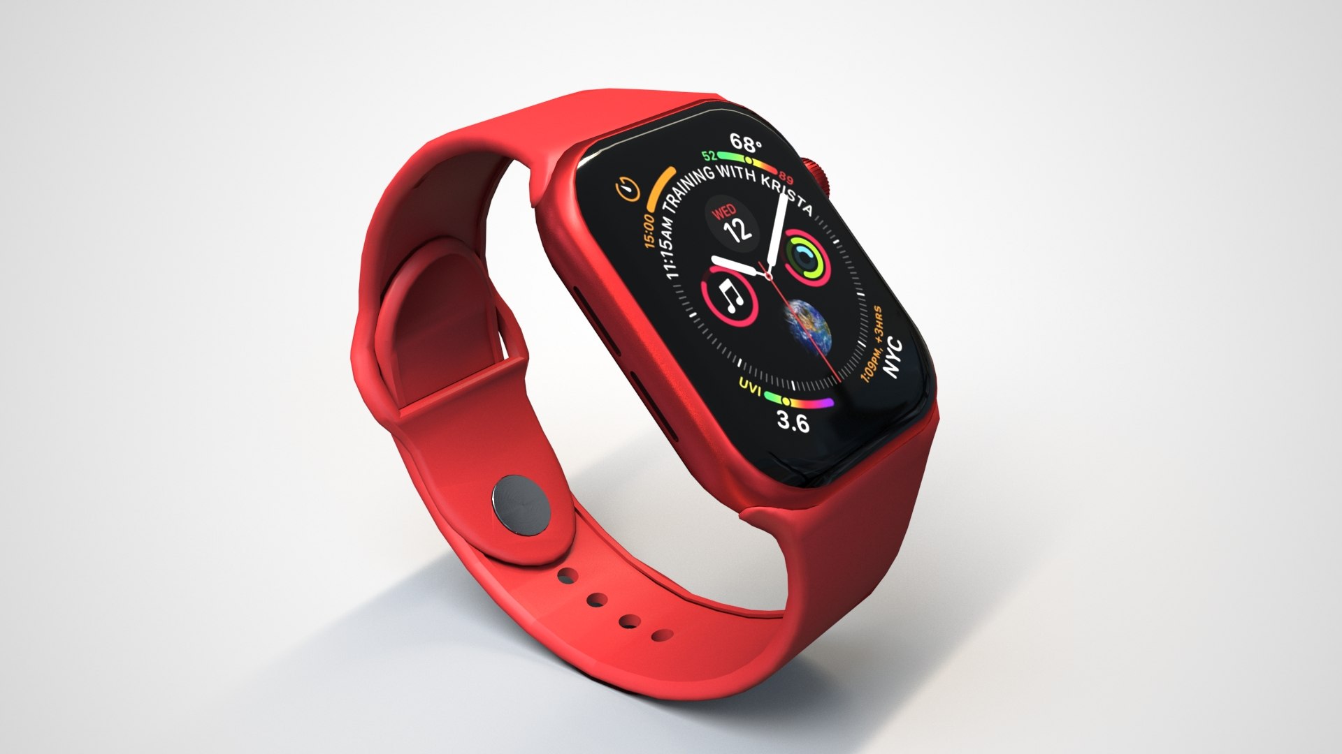 3D Model 3D Apple Watch 6 Red - TurboSquid 1720565