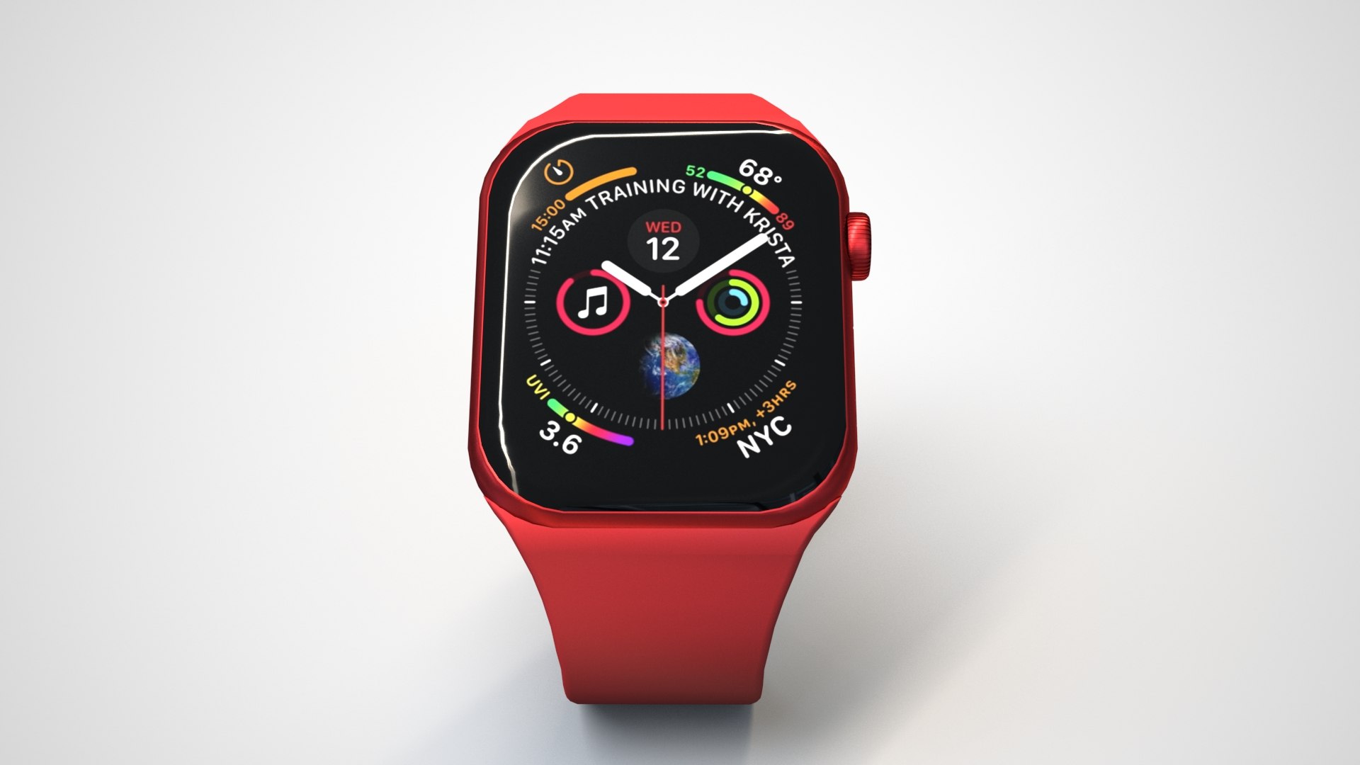 3D Model 3D Apple Watch 6 Red - TurboSquid 1720565