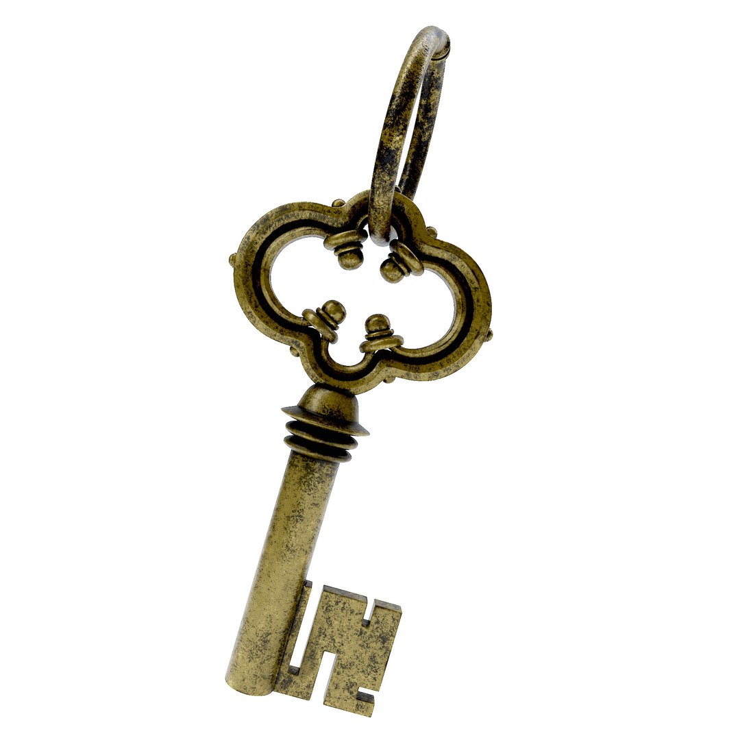 3D Treasure Chest Brass Key 3d Model Model - TurboSquid 1976489