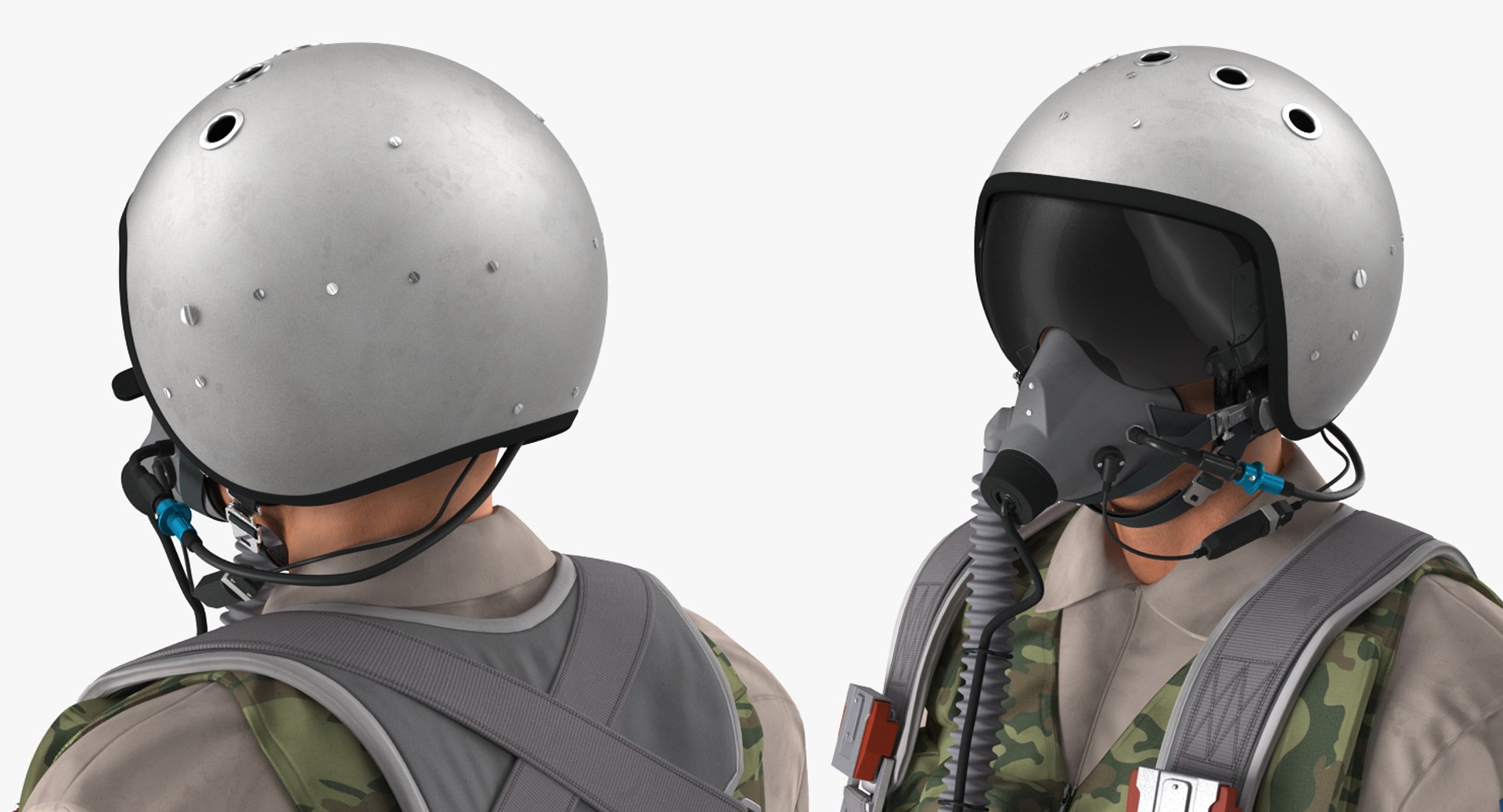 3d russian jet fighter pilot model