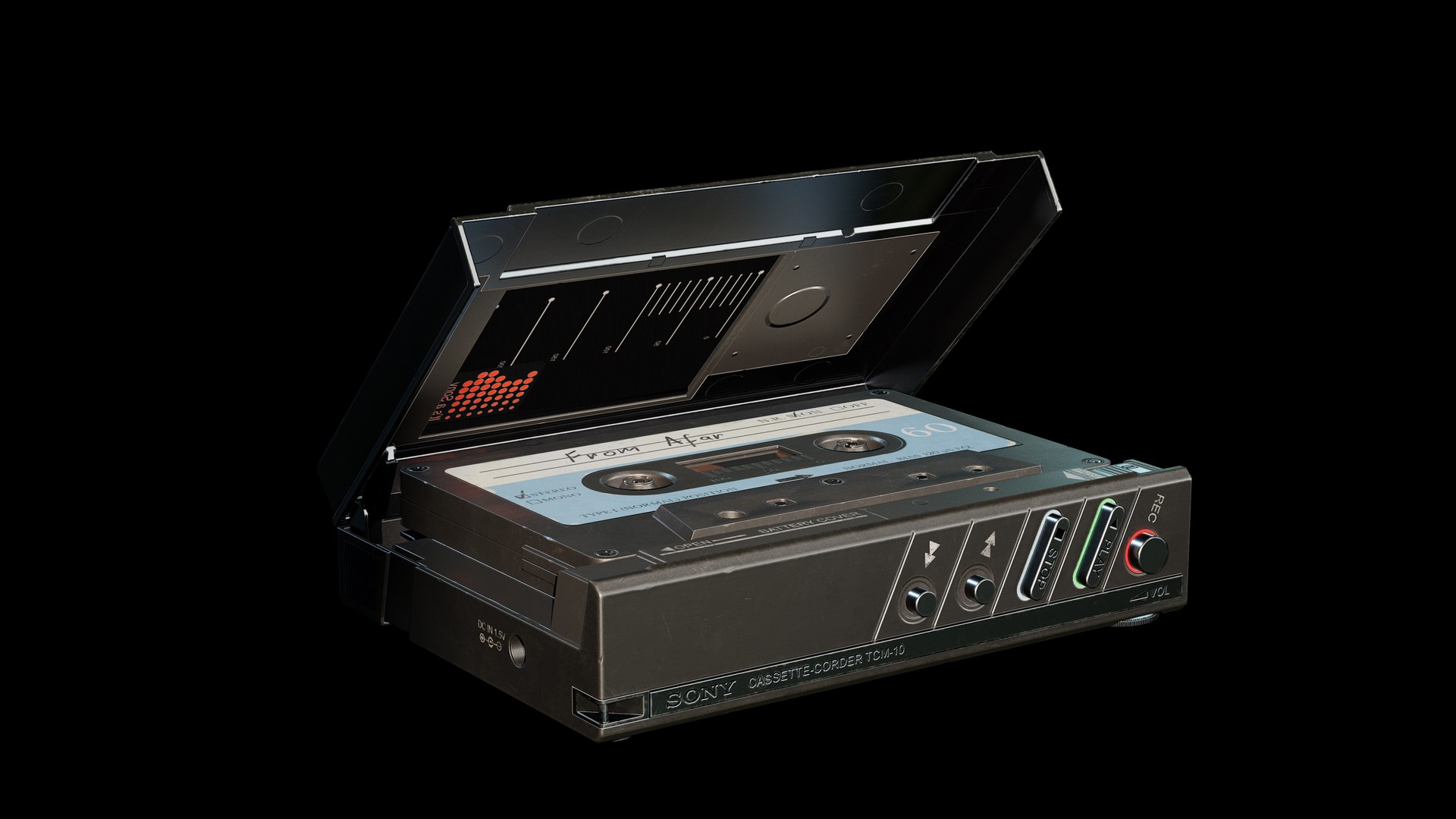 Sony TCM-10 Cassette-Corder 3D Model - TurboSquid 2201545
