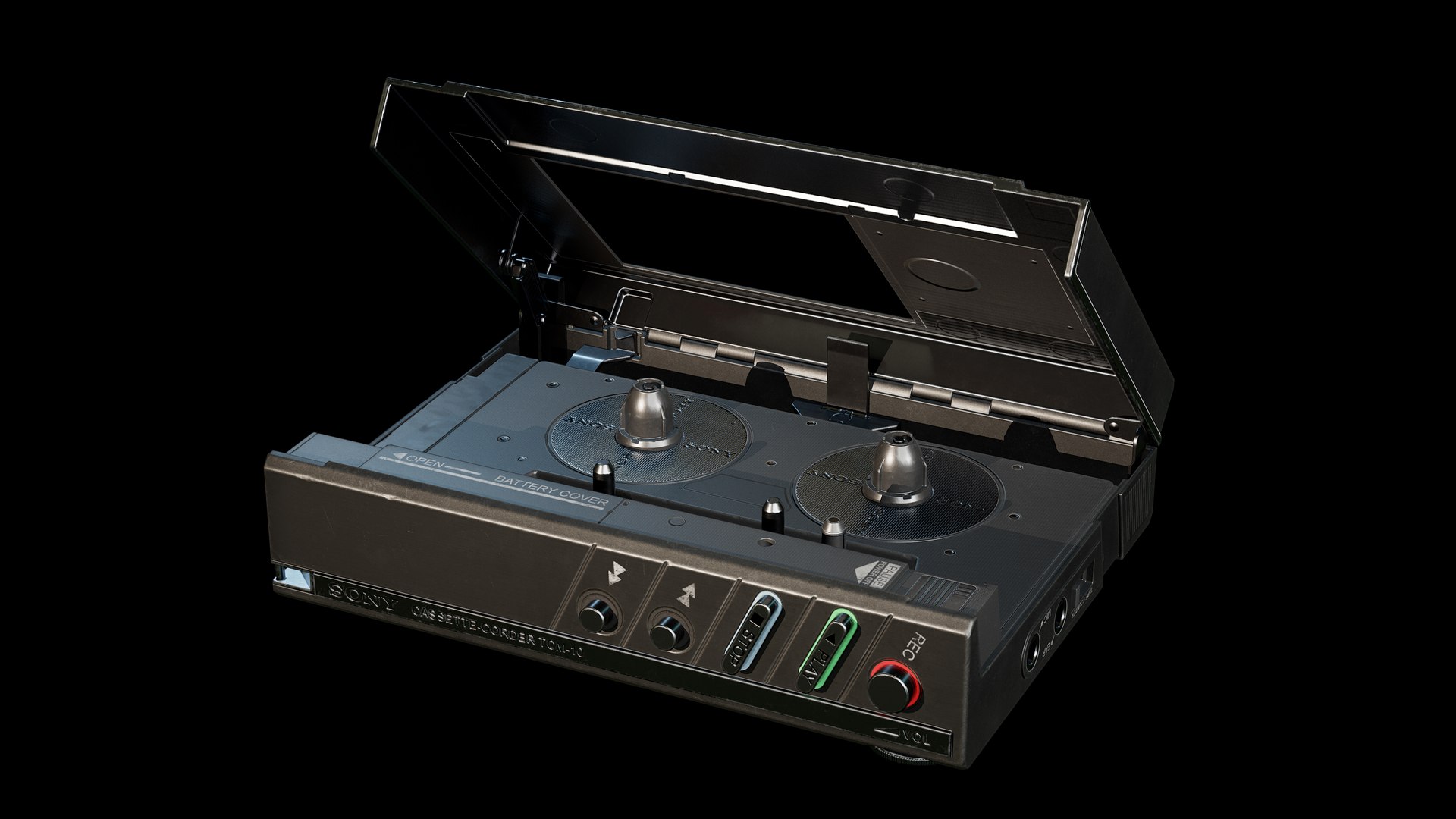 Sony TCM-10 Cassette-Corder 3D Model - TurboSquid 2201545