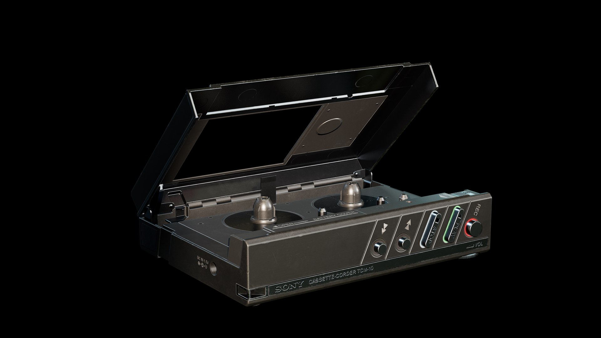 Sony TCM-10 Cassette-Corder 3D Model - TurboSquid 2201545