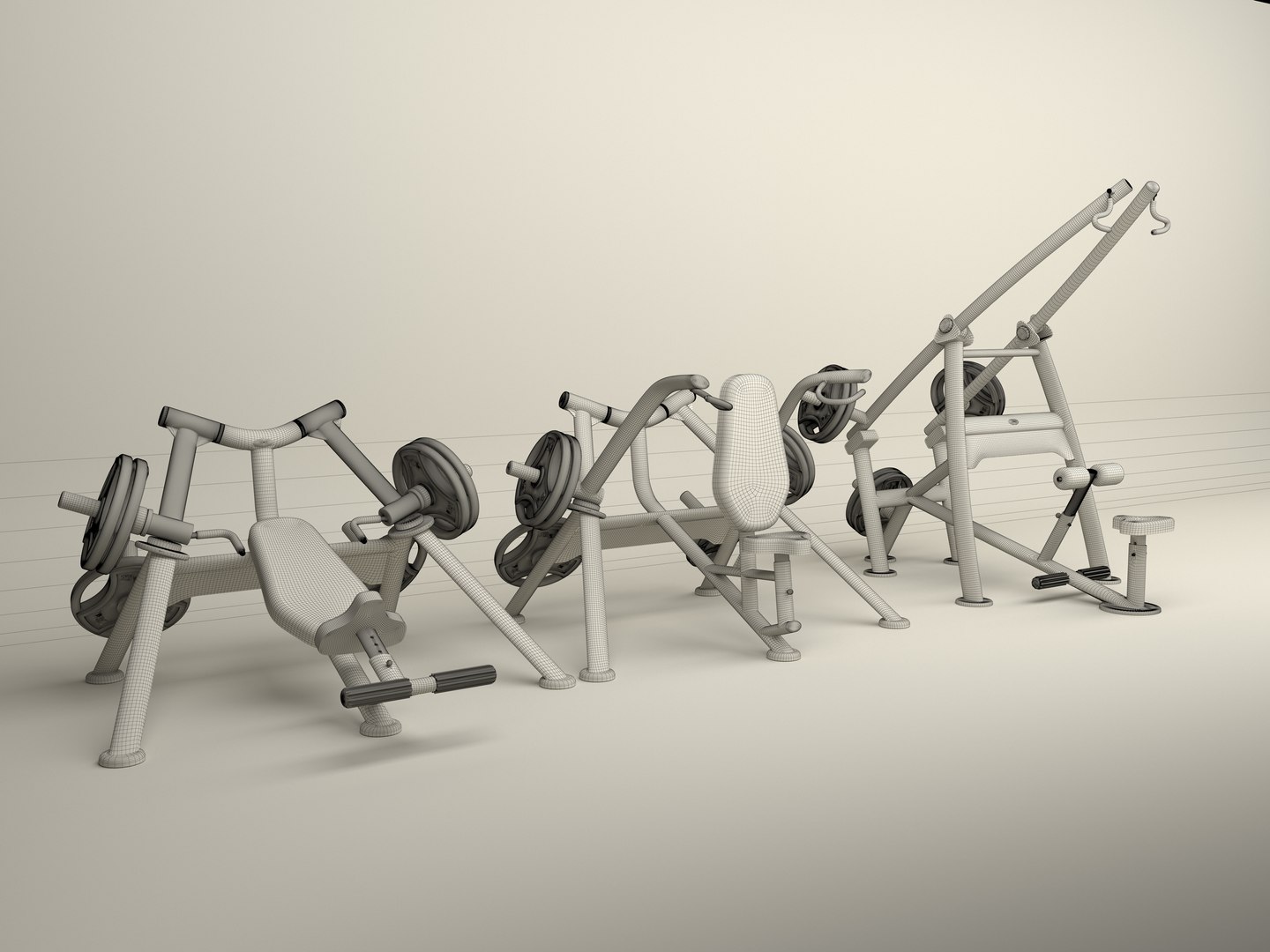 3D Gym Equipment-01 - TurboSquid 2120617