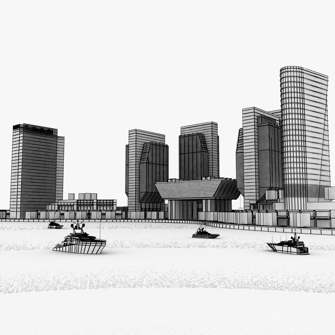 3d Sowwah Square Model