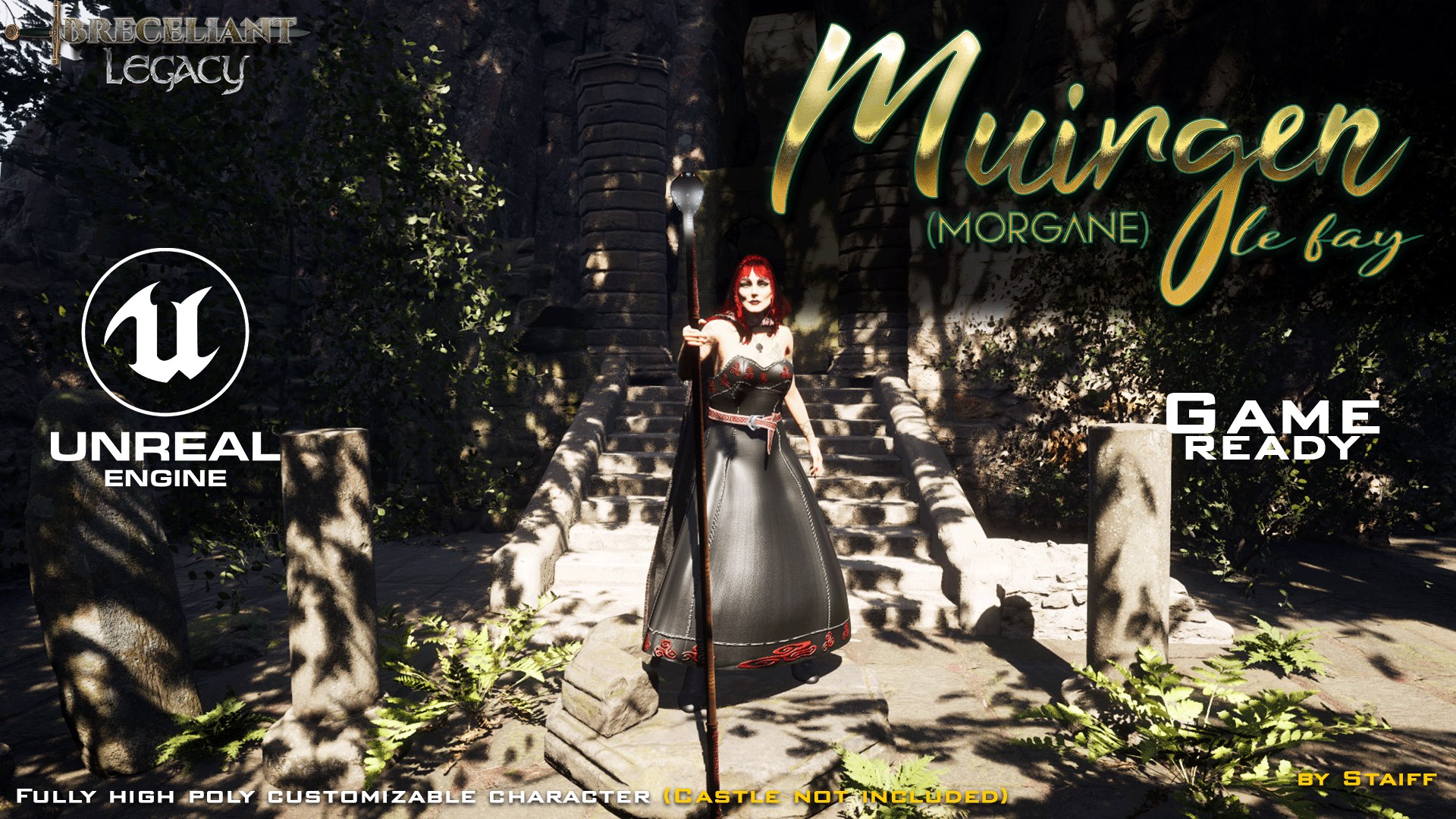 Muirgen alias Morgana Unreal 5 Character Modelo 3D - TurboSquid 2040059