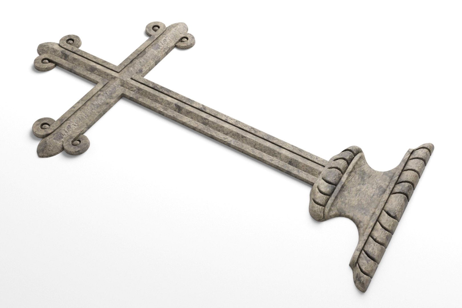 3d Cross Orthodox Bas-relief Model