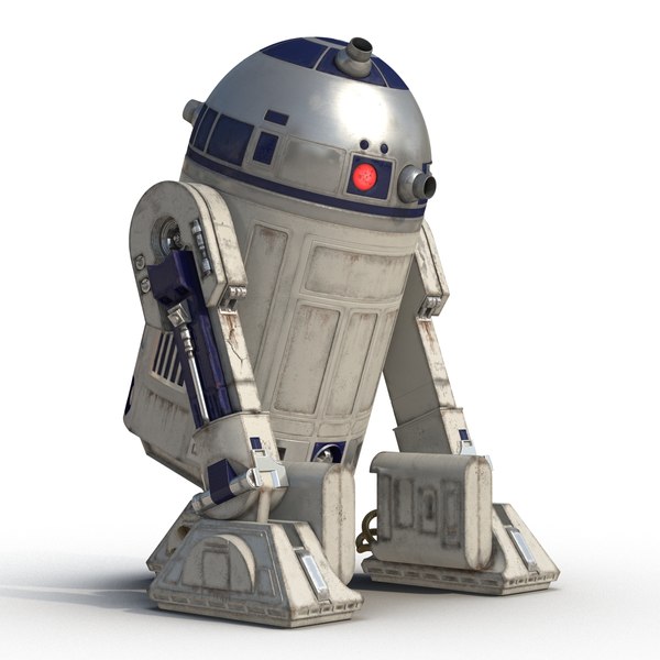 3d r2 d2 modeled model