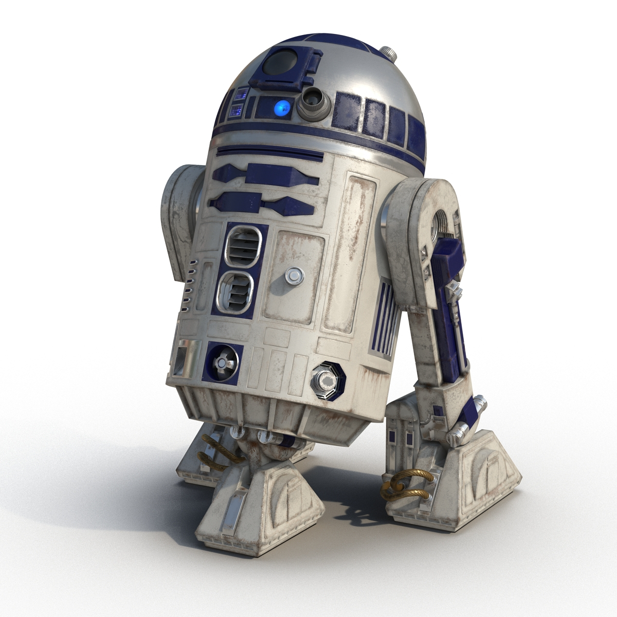 3d r2 d2 modeled model