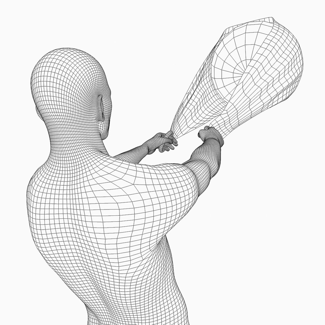 3D model sculpture art man pulling - TurboSquid 1338570