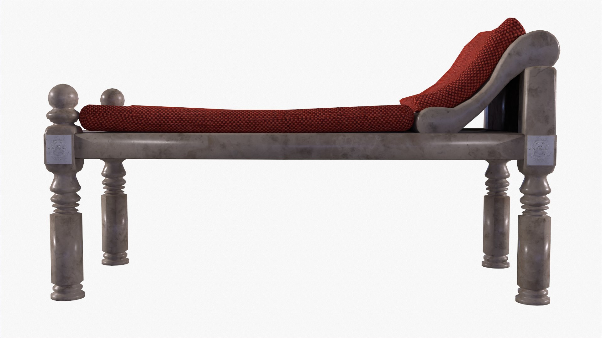 Roman Couch - Lectus Cubicularis 3D Model - TurboSquid 1860394