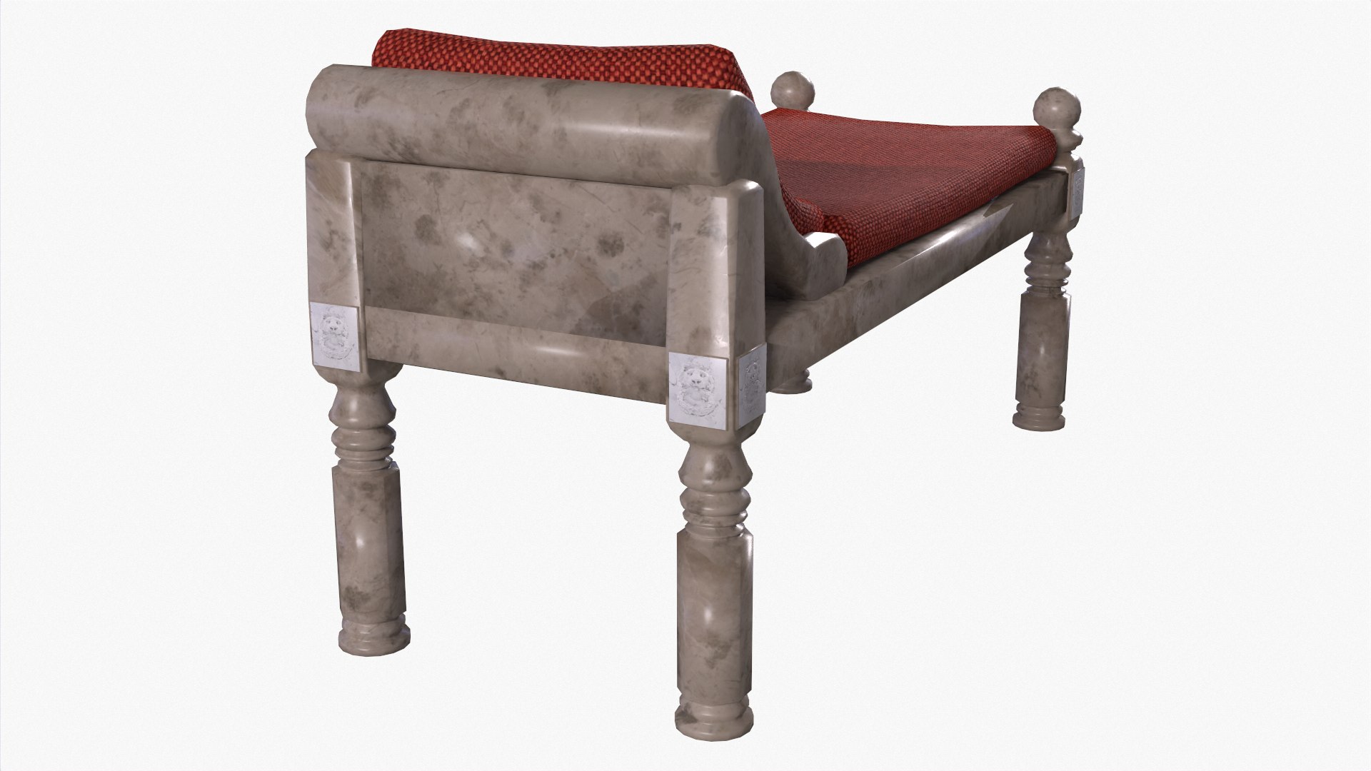 Roman Couch - Lectus Cubicularis 3D Model - TurboSquid 1860394