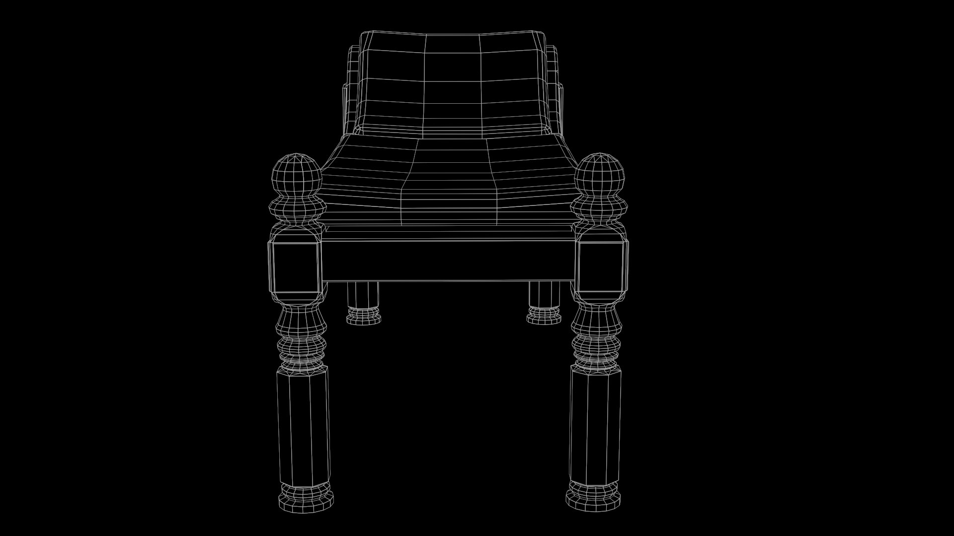 Roman Couch - Lectus Cubicularis 3D Model - TurboSquid 1860394
