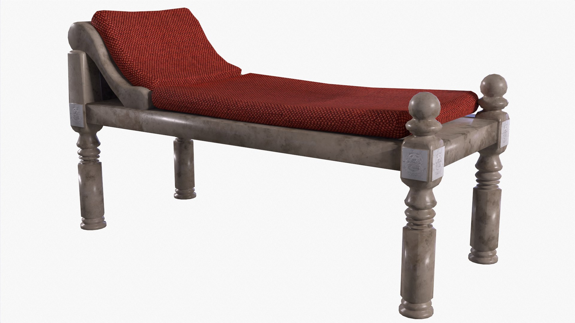 Roman Couch - Lectus Cubicularis 3D Model - TurboSquid 1860394