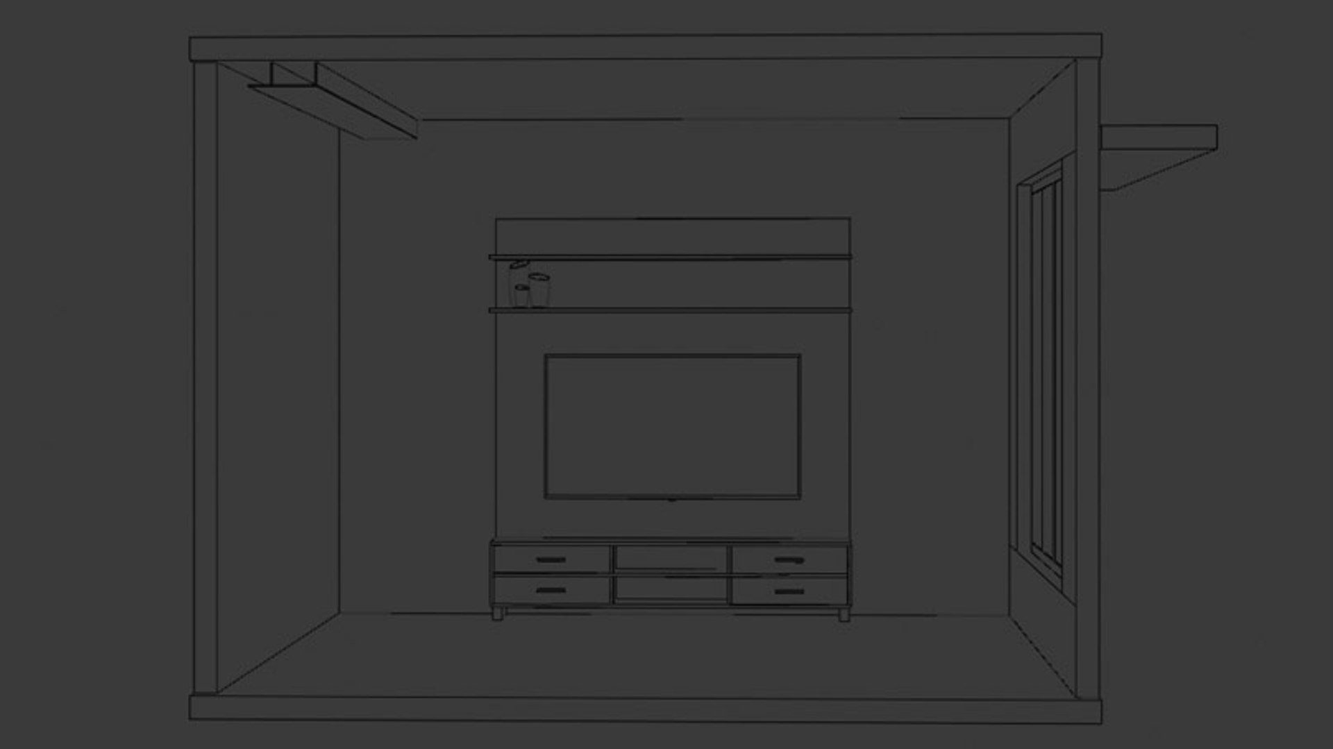 Modern tv rack 3D model - TurboSquid 1591381
