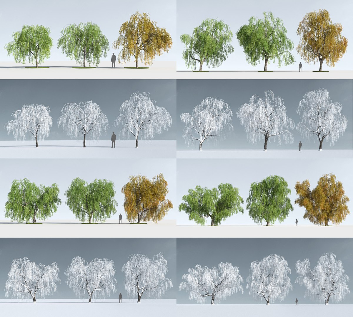 Season Trees 13 Snow 3D - TurboSquid 1349674