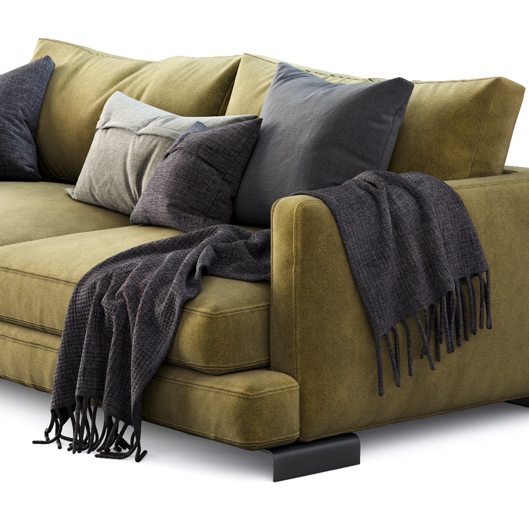 Flexform Long Island 3D Model - TurboSquid 1568871