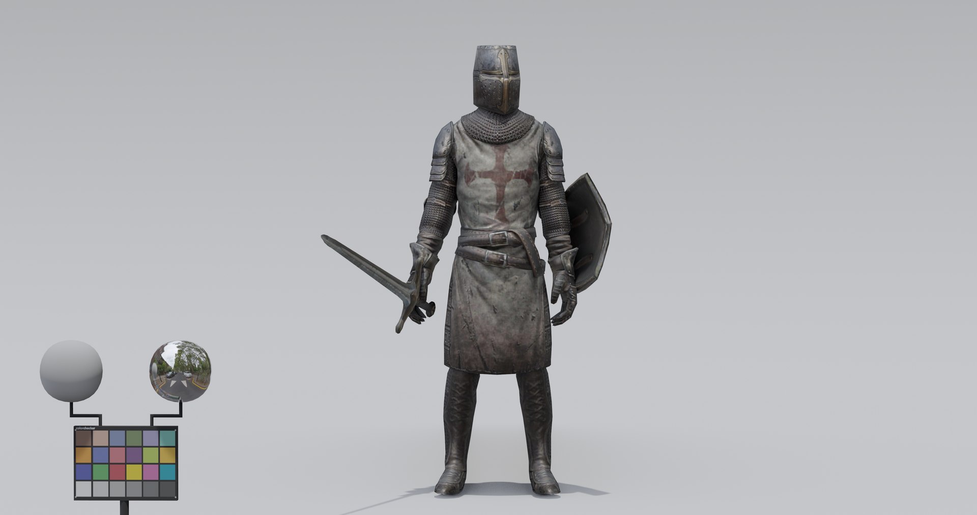 3D модель Crusader knight - rigged - TurboSquid 2085677