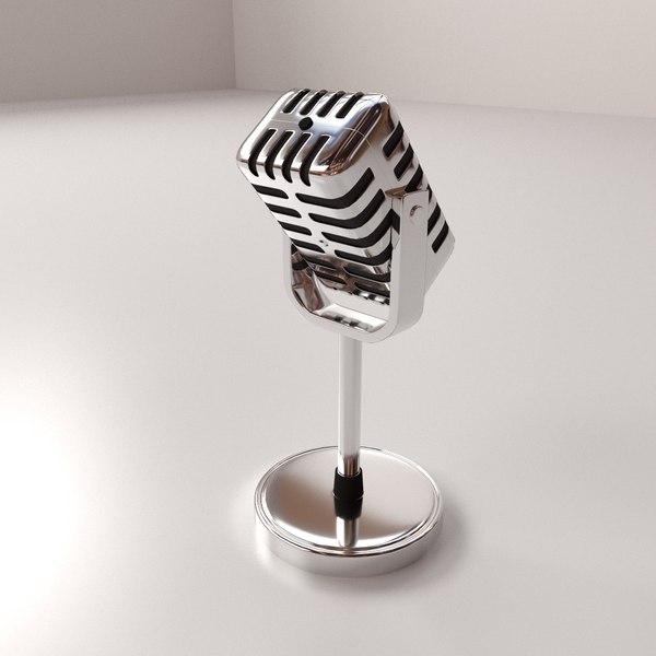 Retro Microphone Blender Models for Download | TurboSquid