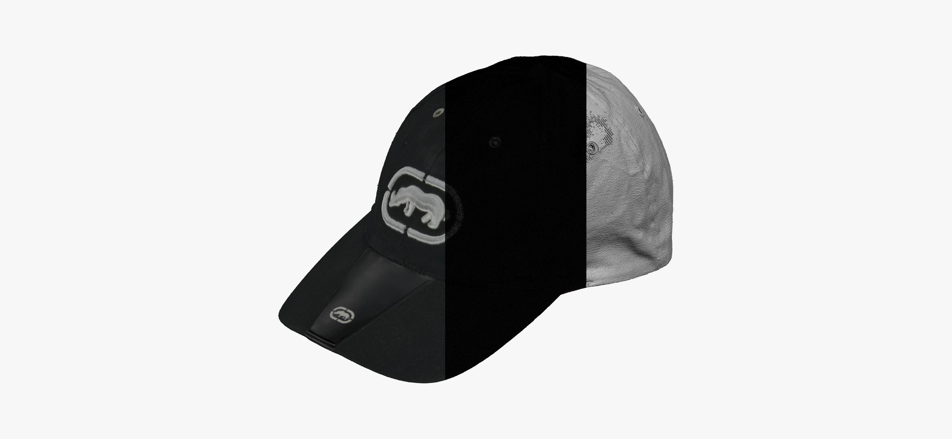 3D ecko unlimited black cap model - TurboSquid 1621884