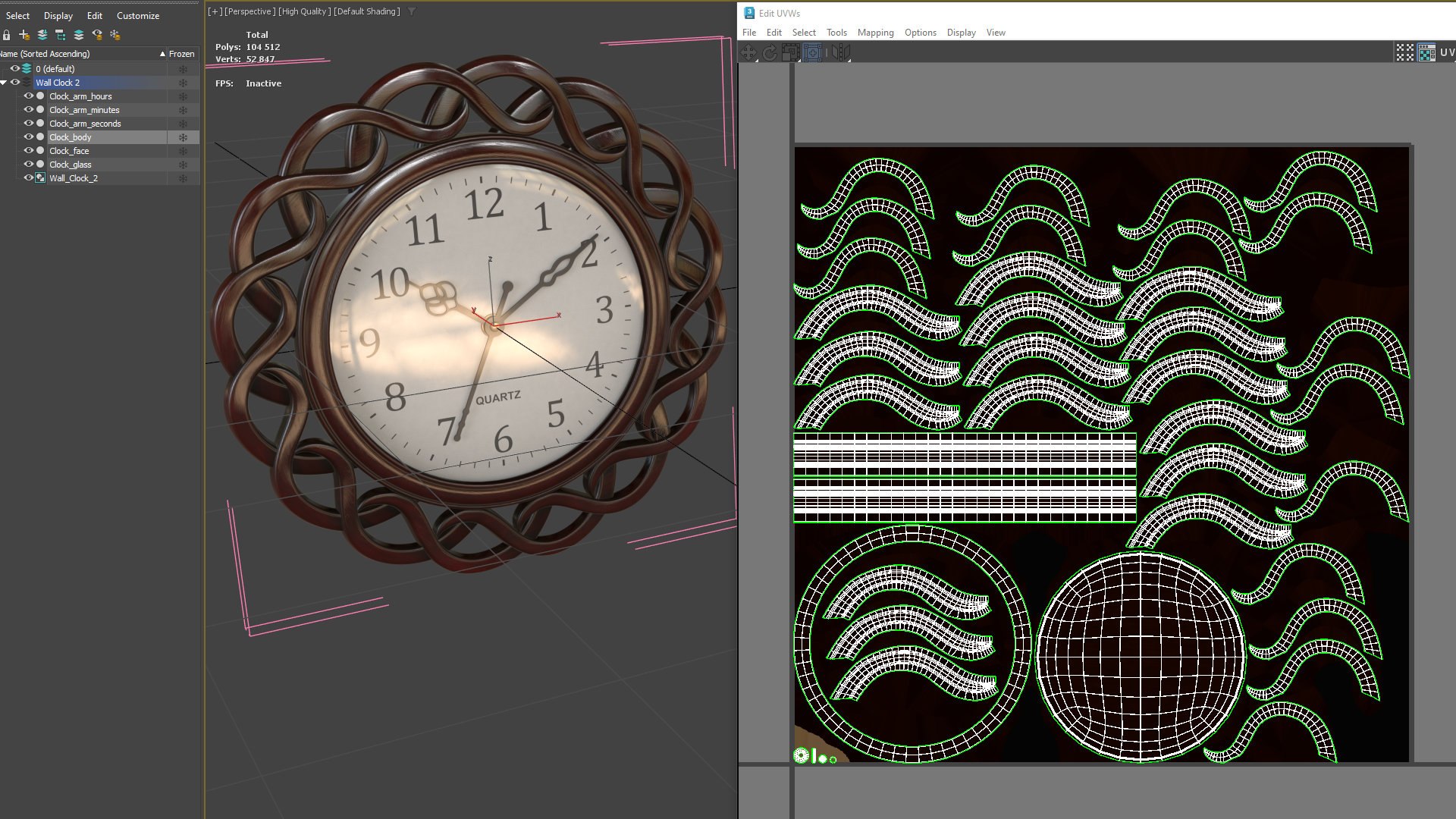 Wall Clock 02 PBR 3D Model - TurboSquid 2385173