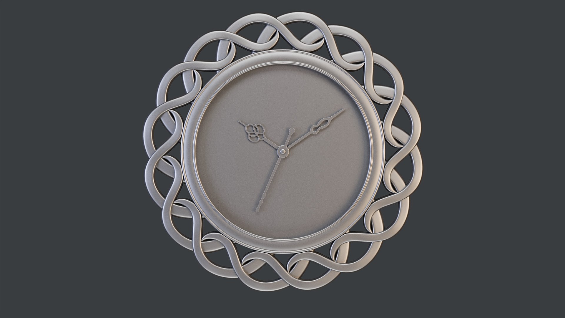 Wall Clock 02 PBR 3D Model - TurboSquid 2385173