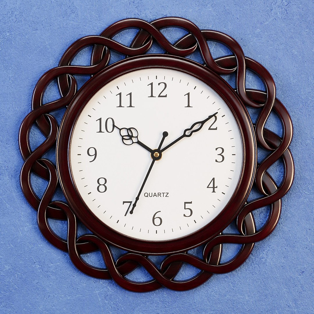 Wall Clock 02 PBR 3D Model - TurboSquid 2385173
