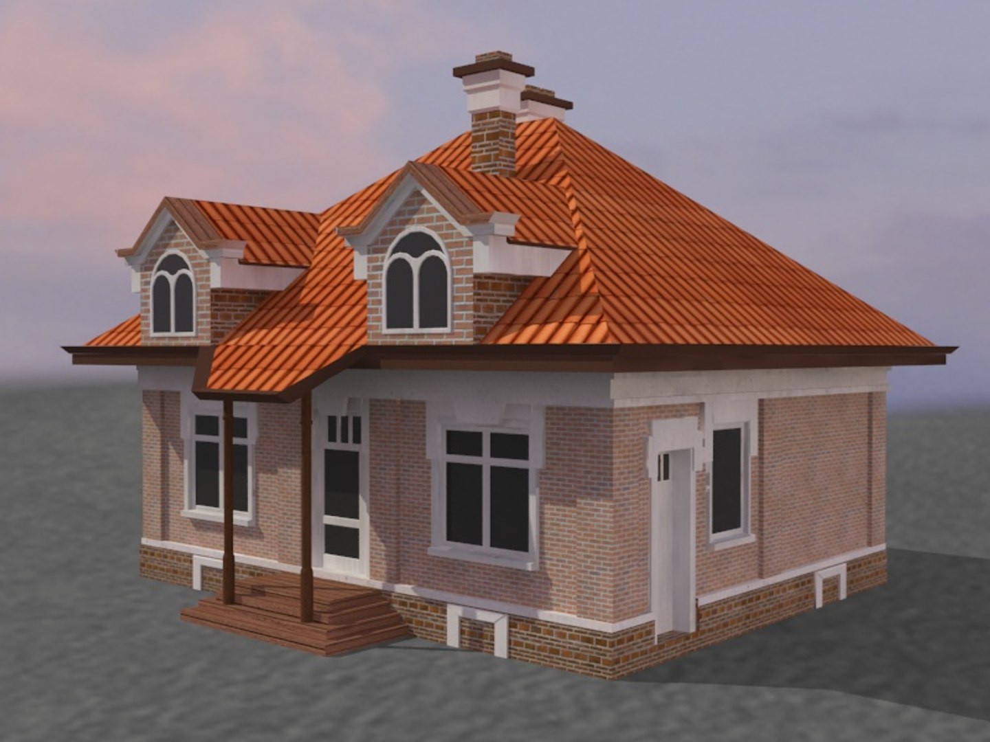 House Cottage 3D Model - TurboSquid 1241317