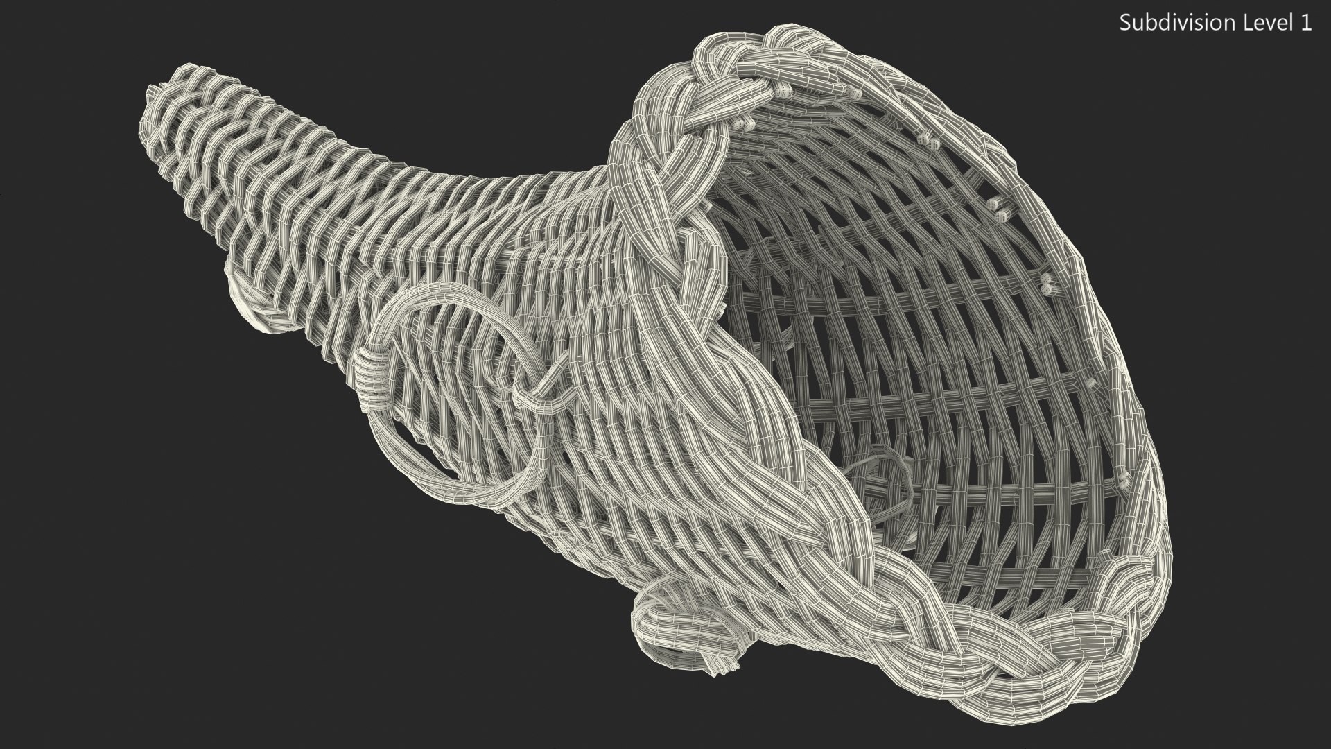 3D Cornucopia Basket model - TurboSquid 1868505