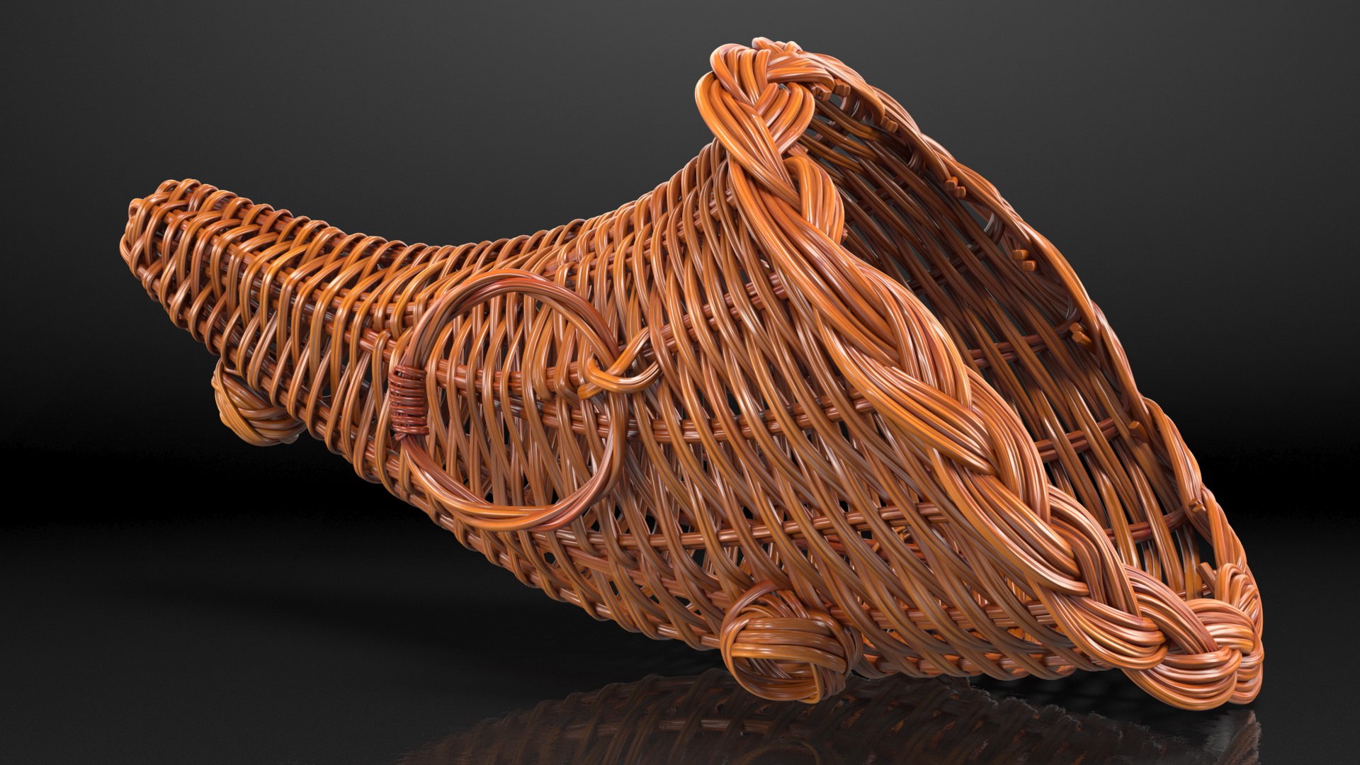 3D Cornucopia Basket model - TurboSquid 1868505