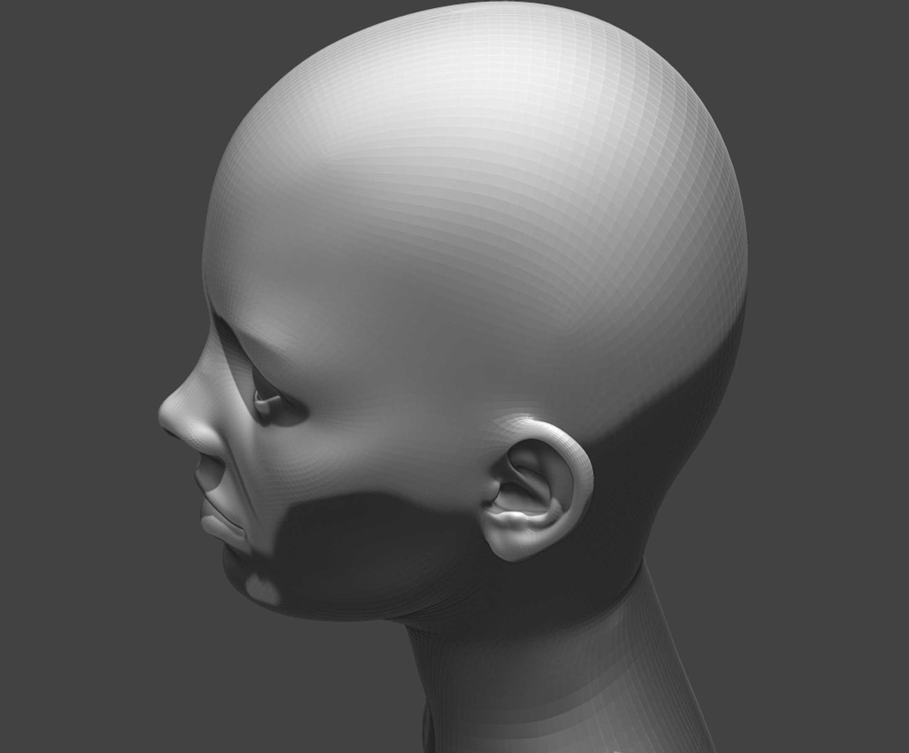 3D Female Head Realistic - TurboSquid 1682707
