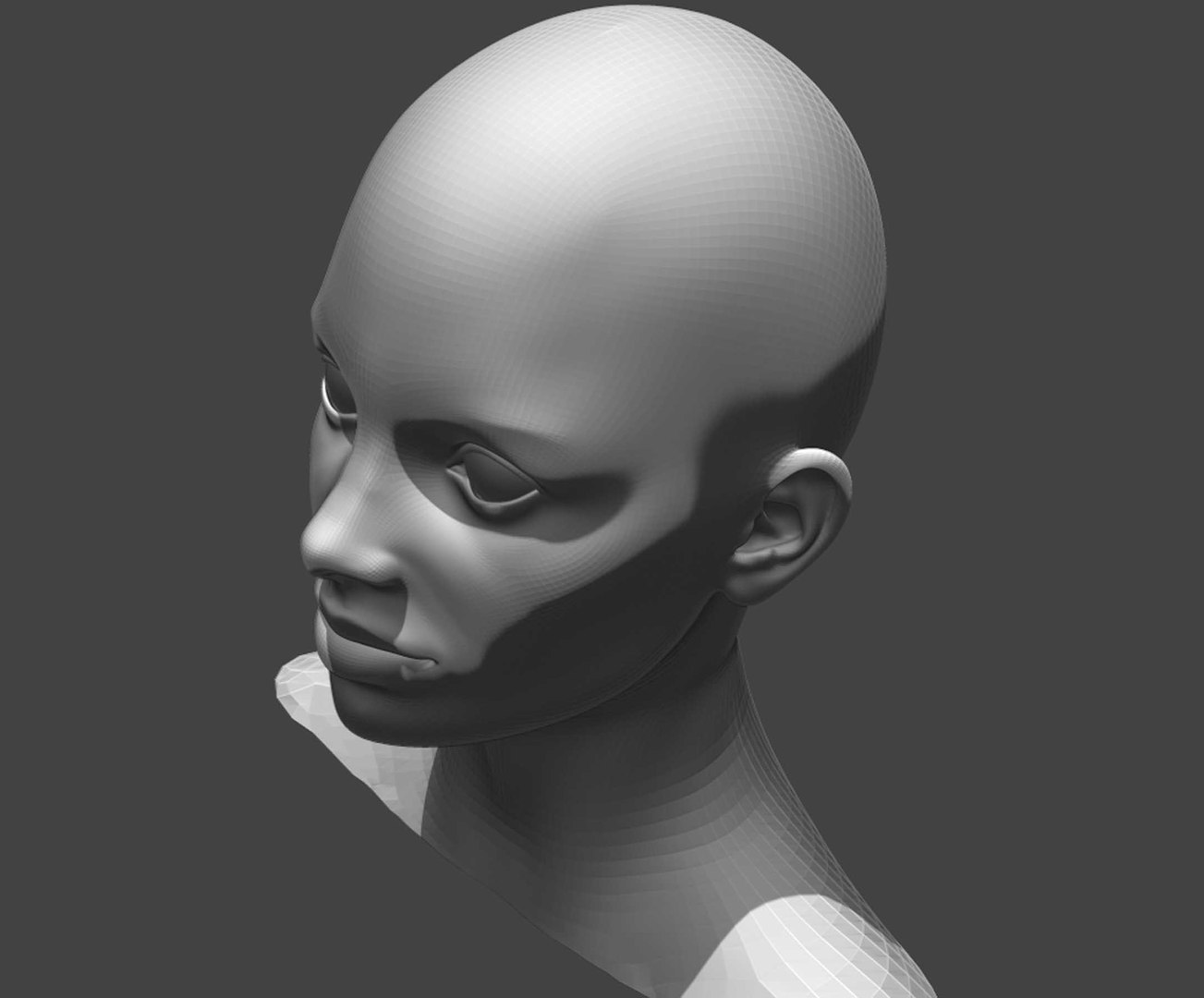 3D Female Head Realistic - TurboSquid 1682707