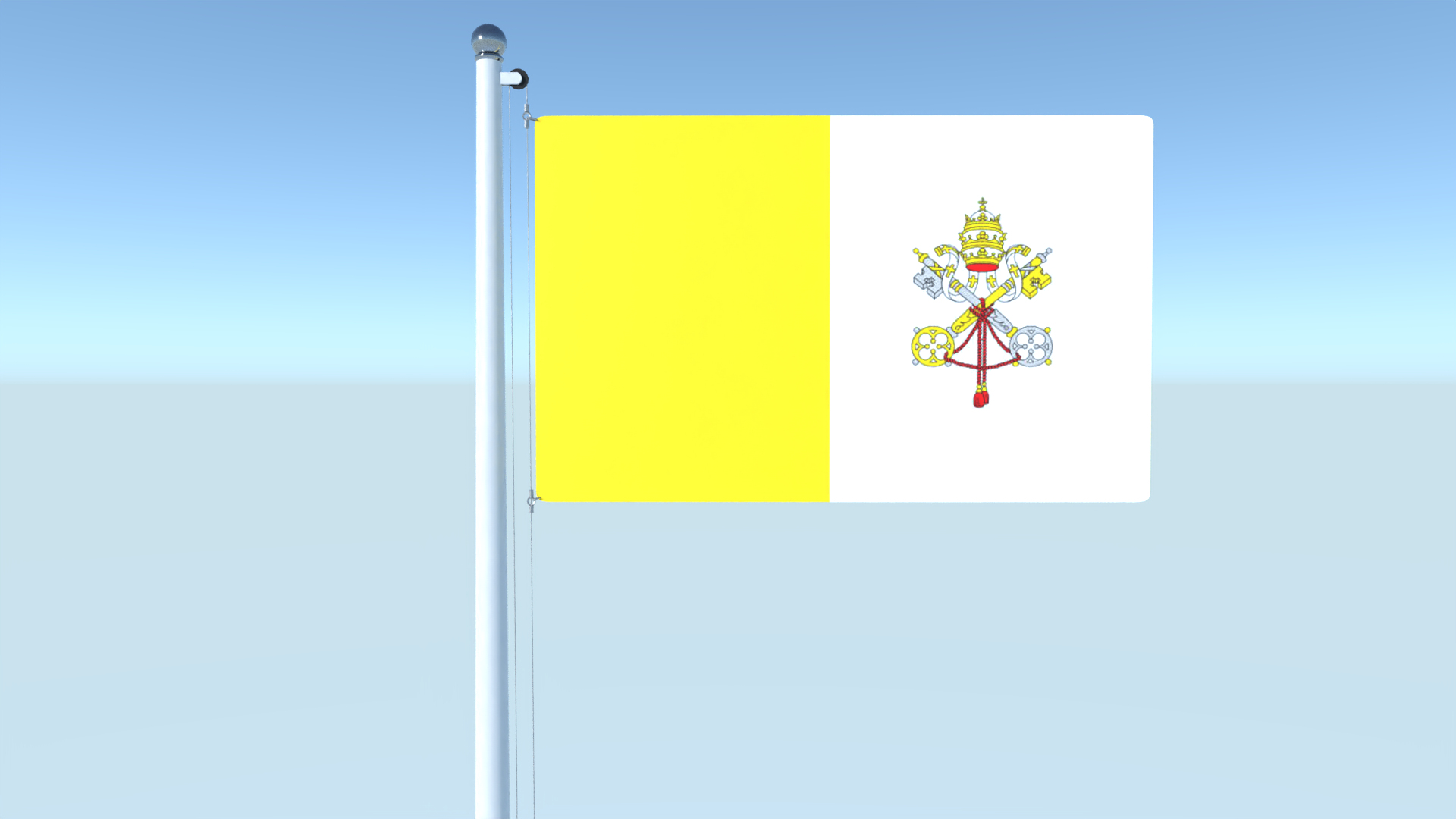 3D Animated Flag Of Vatican City - TurboSquid 1744927