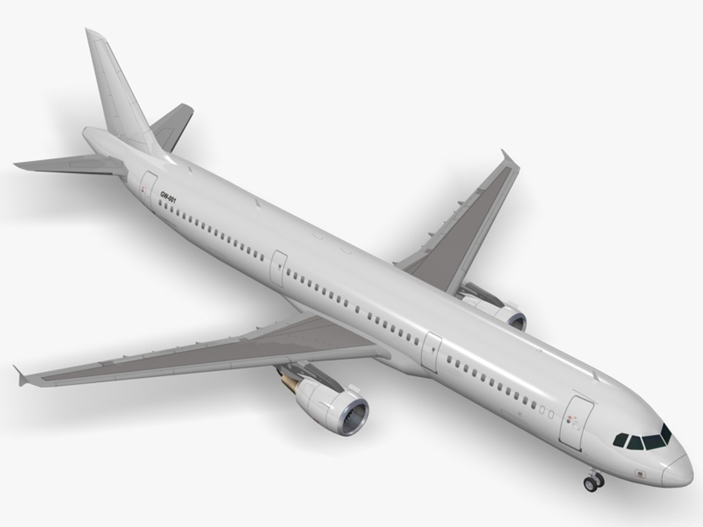 Airbus A321 3D Model - TurboSquid 1441338