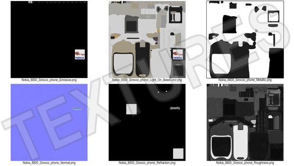 modèle 3D de Téléphone coulissant classique Nokia 8800 Chrome ...
