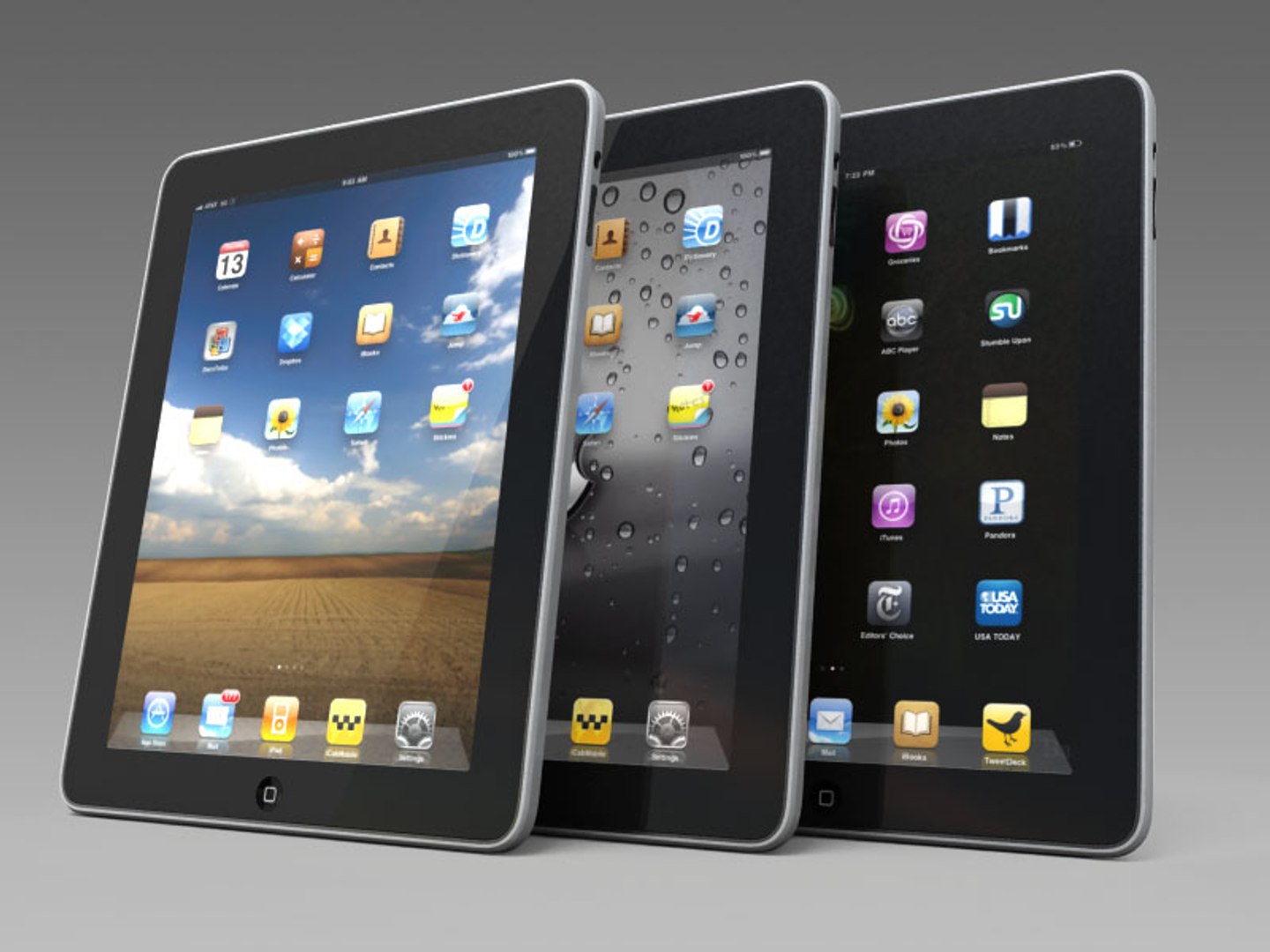3d apple ipad