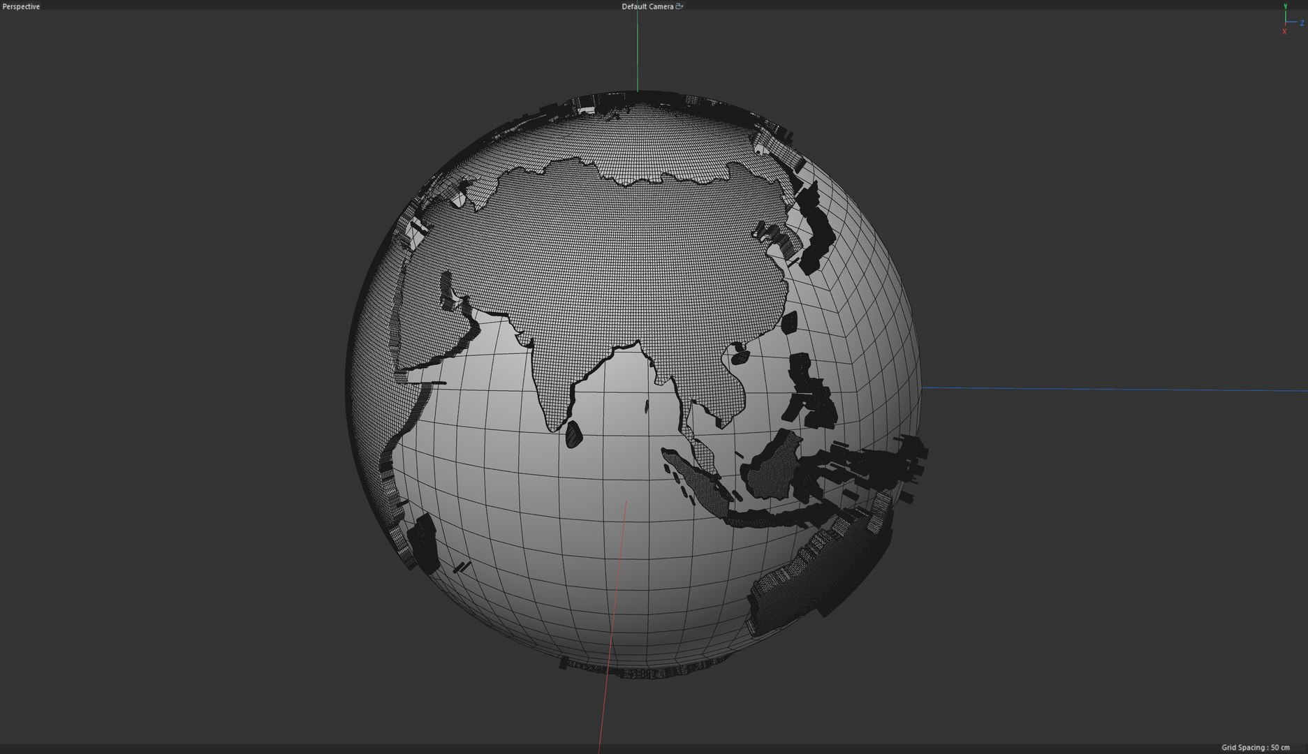 3D Continents Map Globe - TurboSquid 2347326