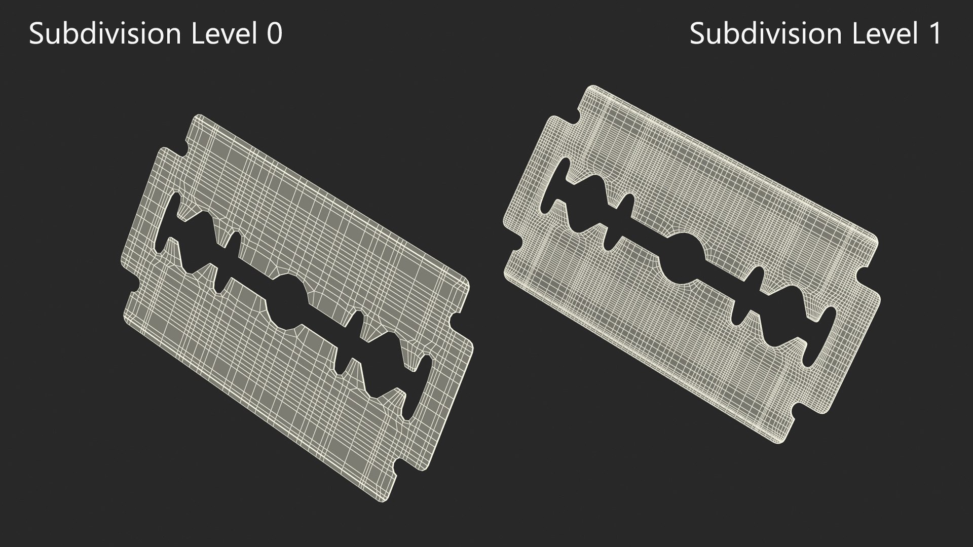 Razor Blade Feather 3D - TurboSquid 1944999