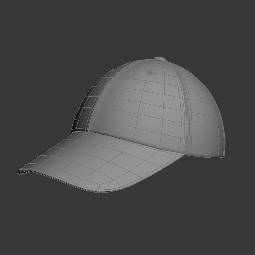 3d model of cap hat