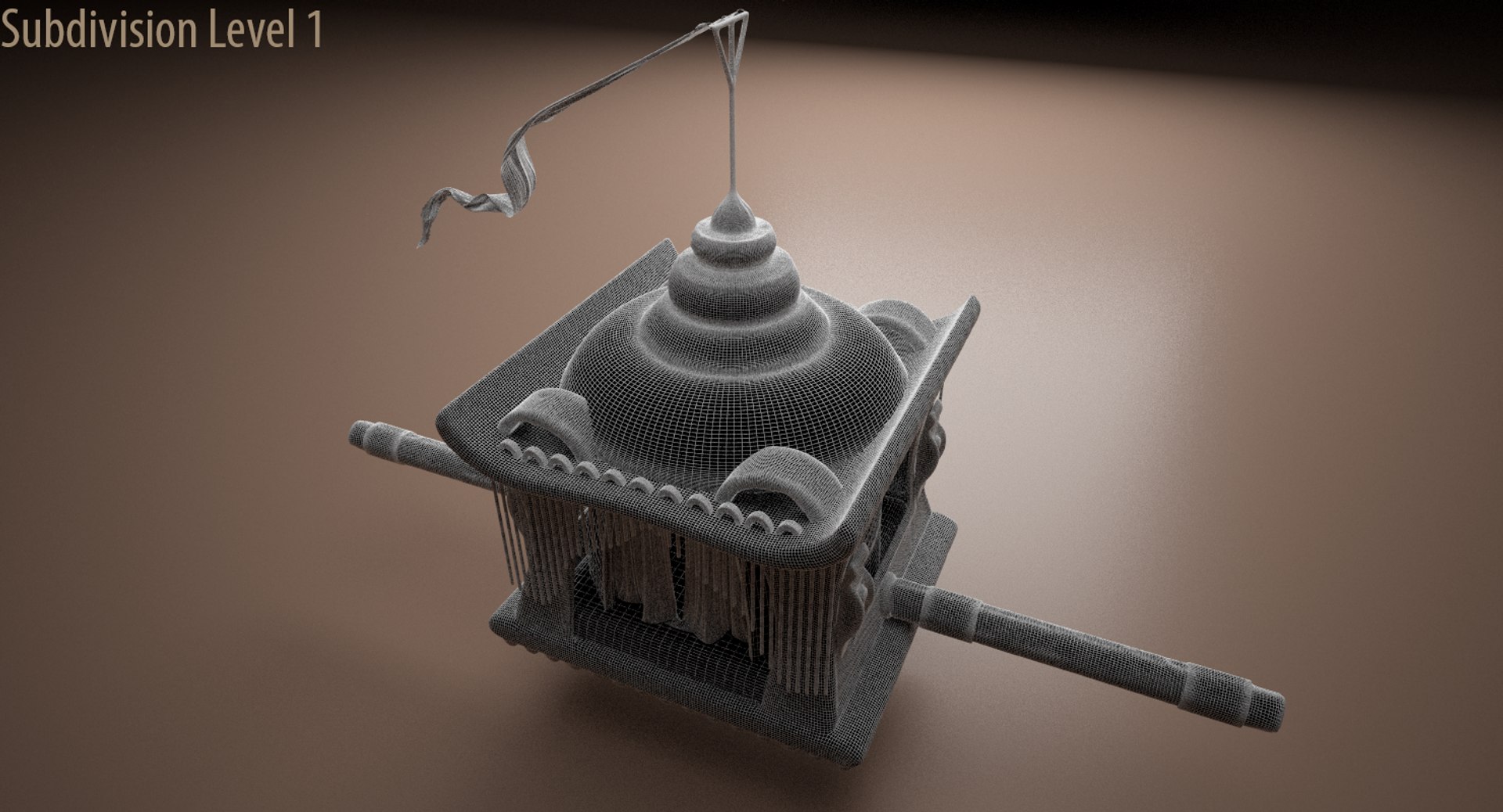 Palanquin Carriage Obj