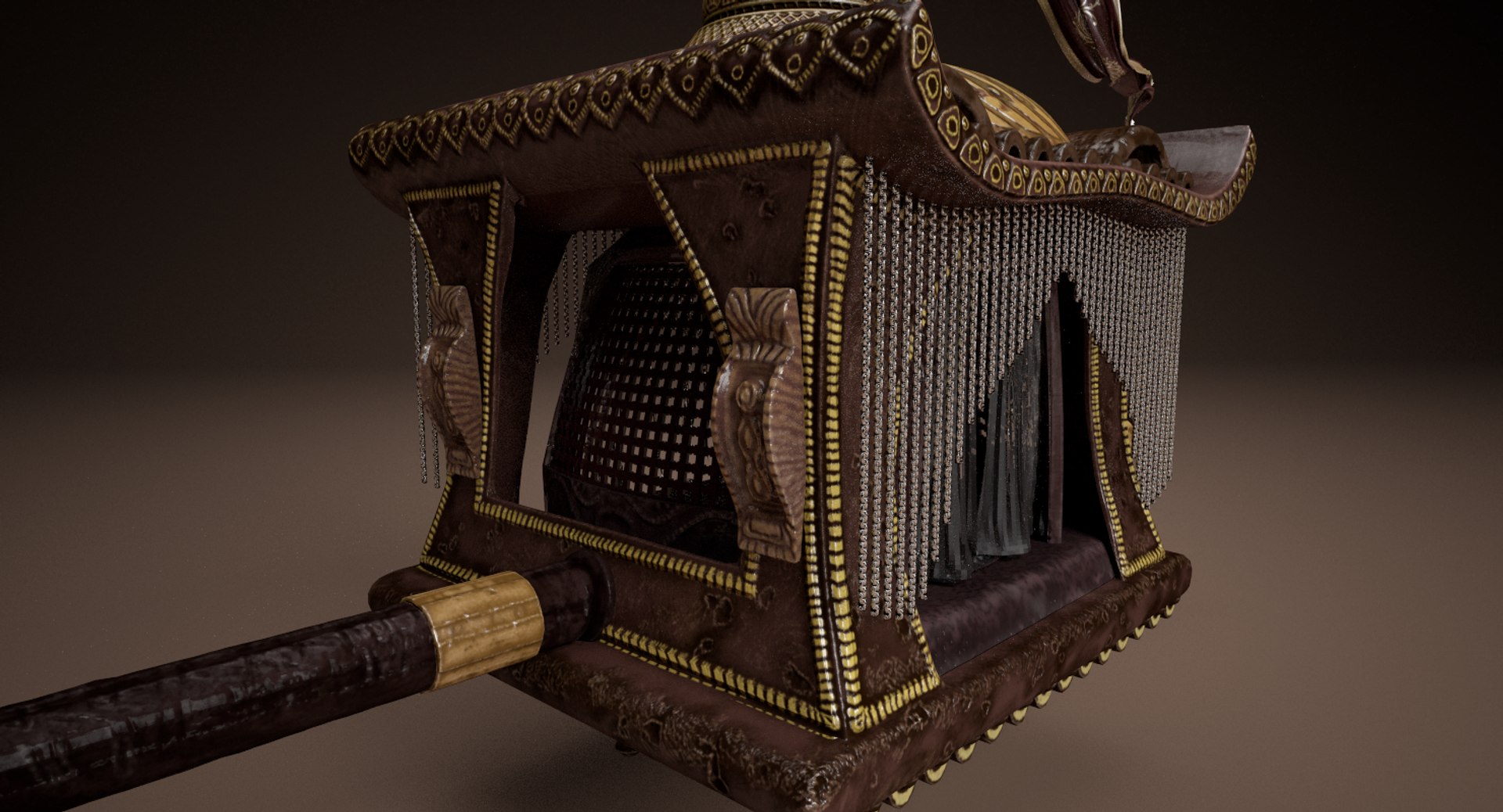 Palanquin Carriage Obj