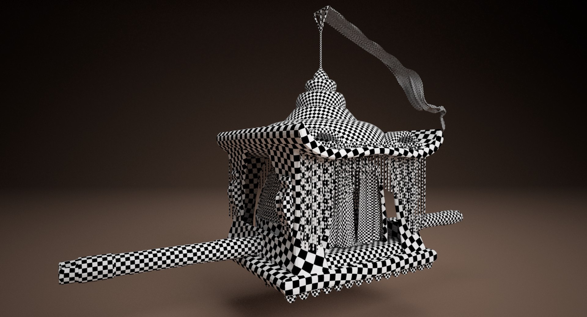 Palanquin Carriage Obj