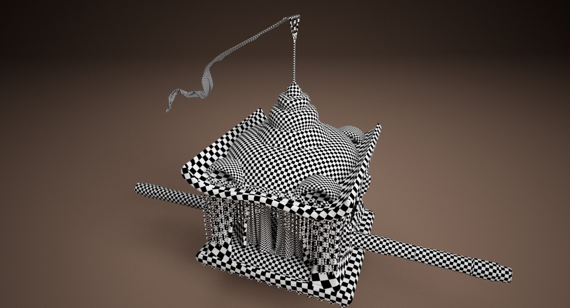 Palanquin Carriage Obj