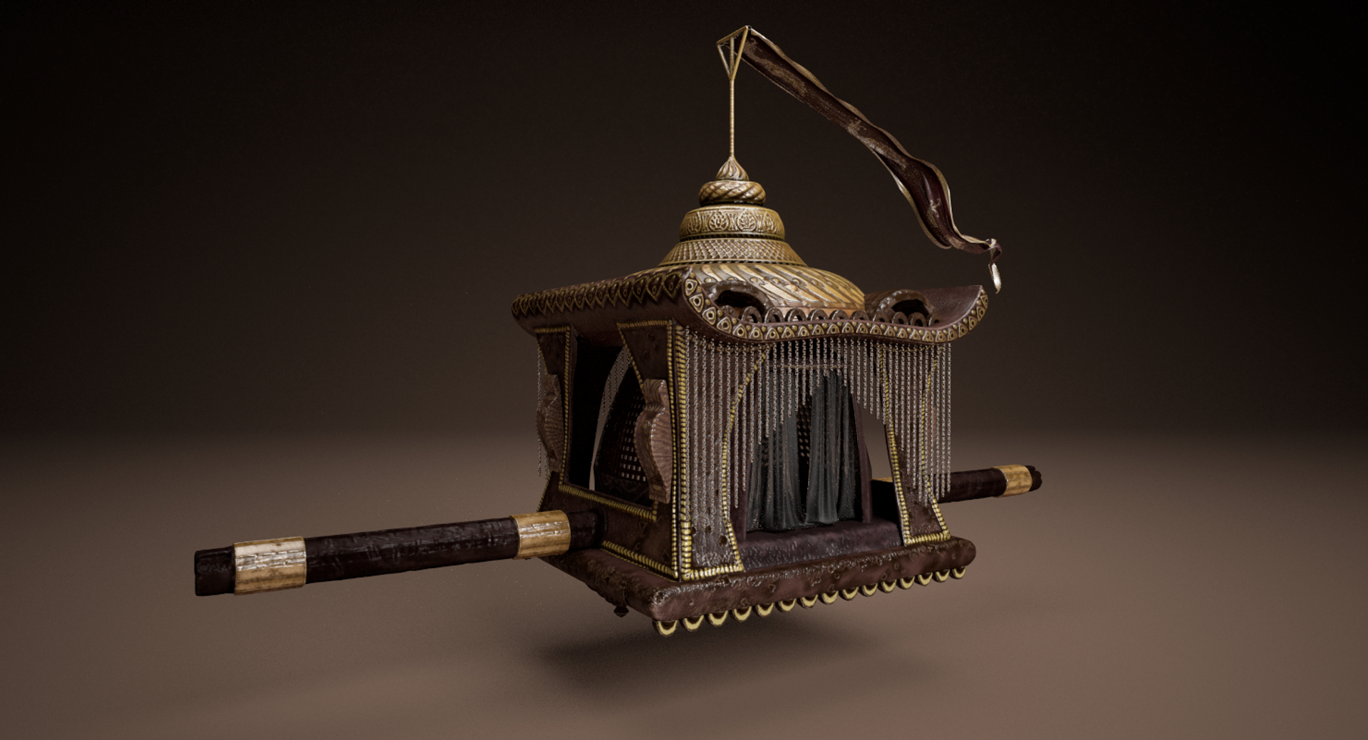 Palanquin Carriage Obj